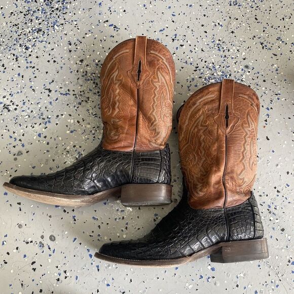 Lucchese | Shoes | Lucchese Tan Hornback Crocodile Caiman Western ...